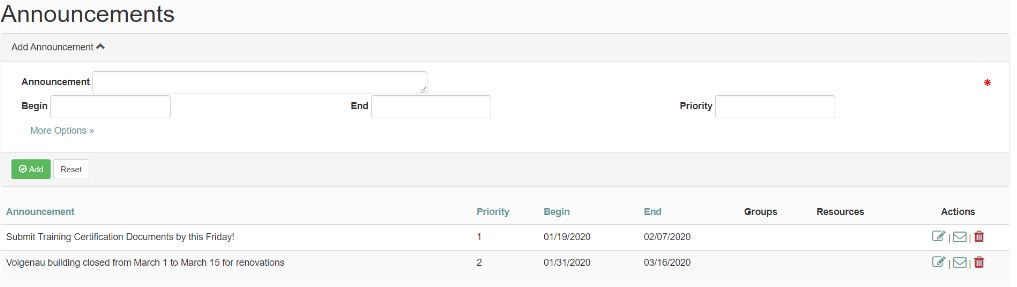 Announcements – LabArchives Gov