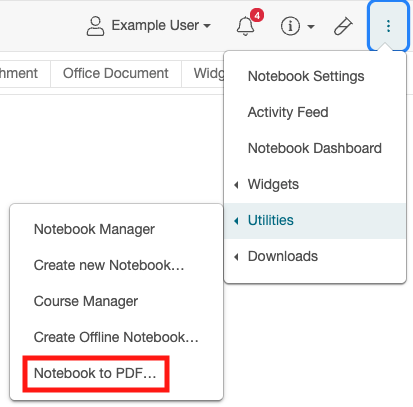 Downloading a Notebook to PDF – LabArchives Gov