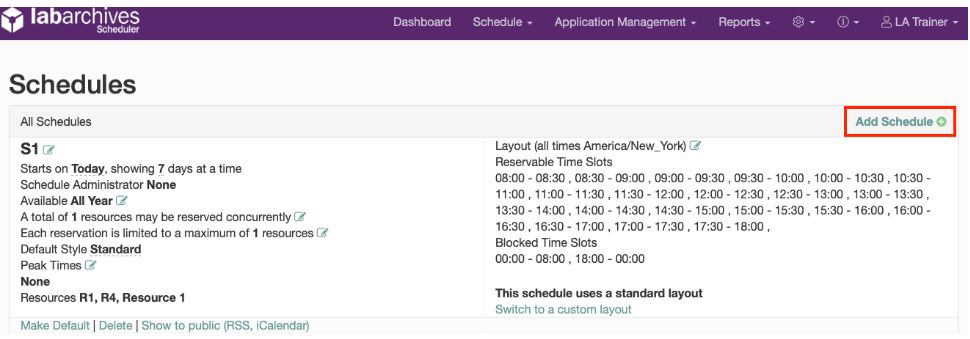 Create and Manage Schedules – LabArchives Gov