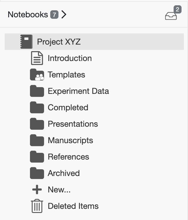 Notebook Dashboard – LabArchives Gov