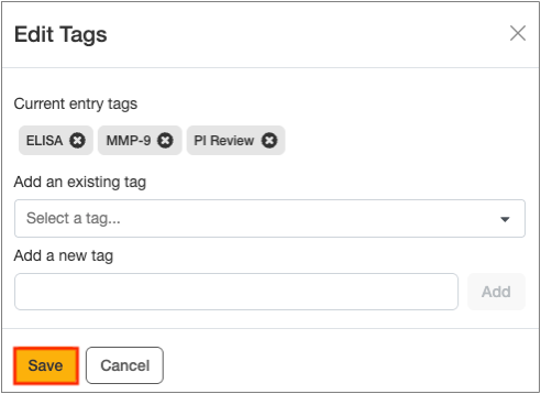 Using Tags to Manage and Locate Data – LabArchives Gov