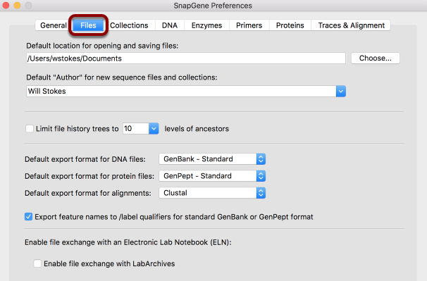 SnapGene Integration – LabArchives Gov