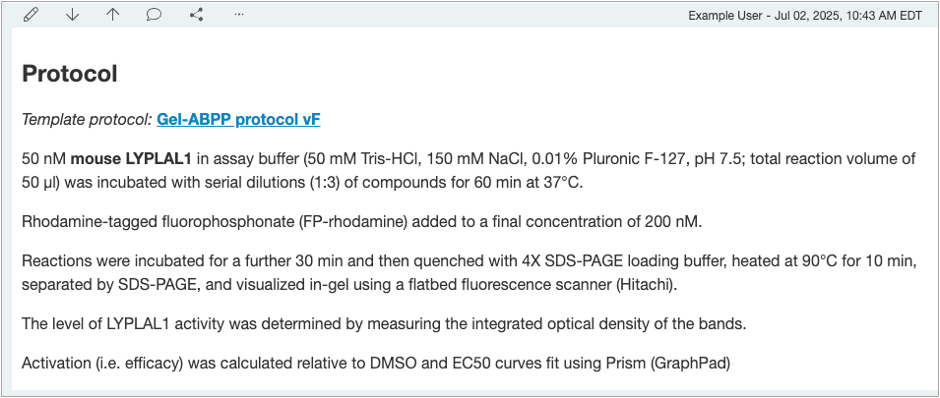 Rich Text Editor – LabArchives Gov